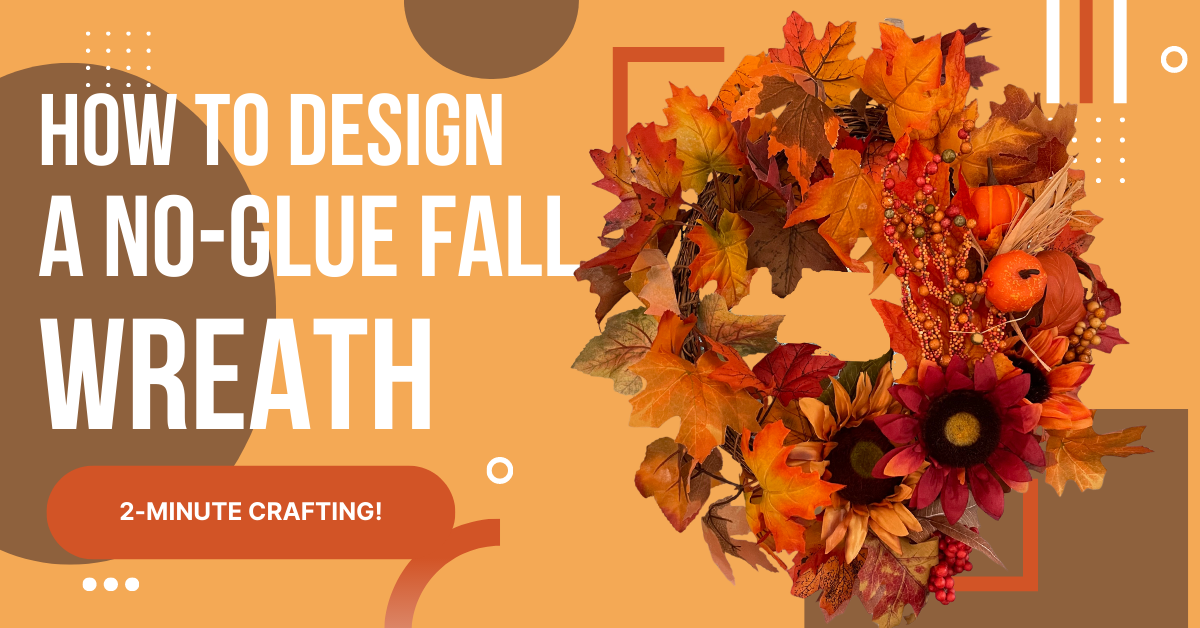 2-Minute Crafts – DIY Fall Door Wreath - Danelia Design